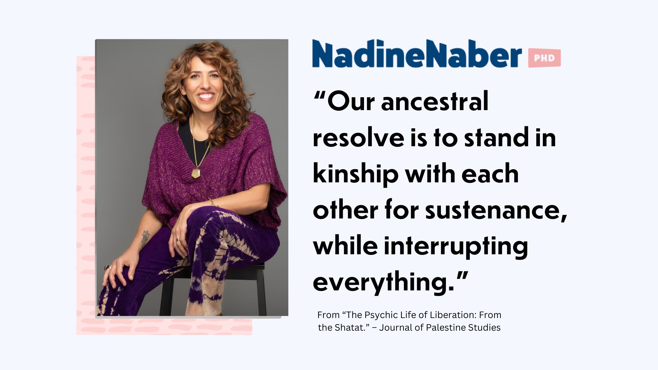 Dr. Nadine Naber | Professor, Activist, Speaker, Author